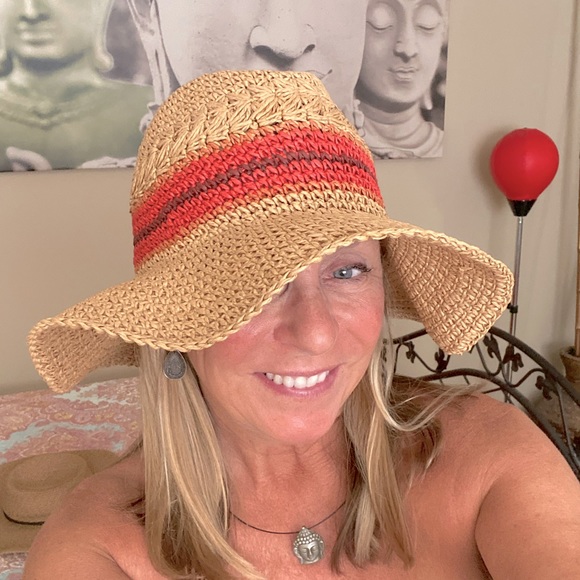 Merona | Accessories | Brand New With Tags Merona Straw Hat So Cute And ...